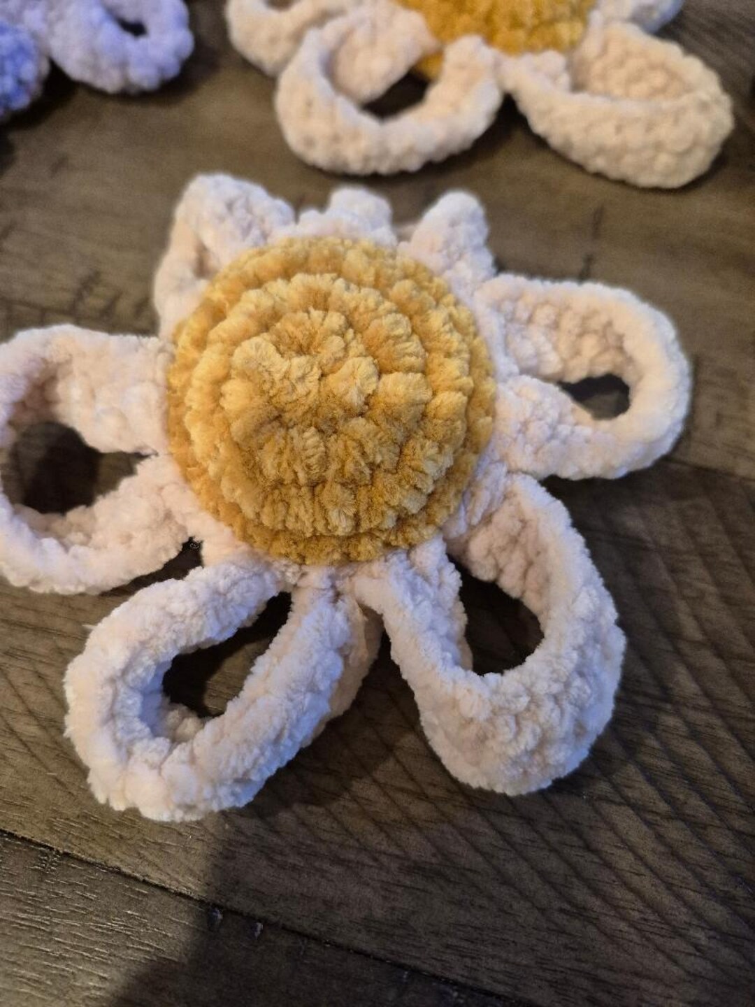 Flower, Fidget Flower, Fidget Toy, Crochet, Crochet Flower, Yellow ...