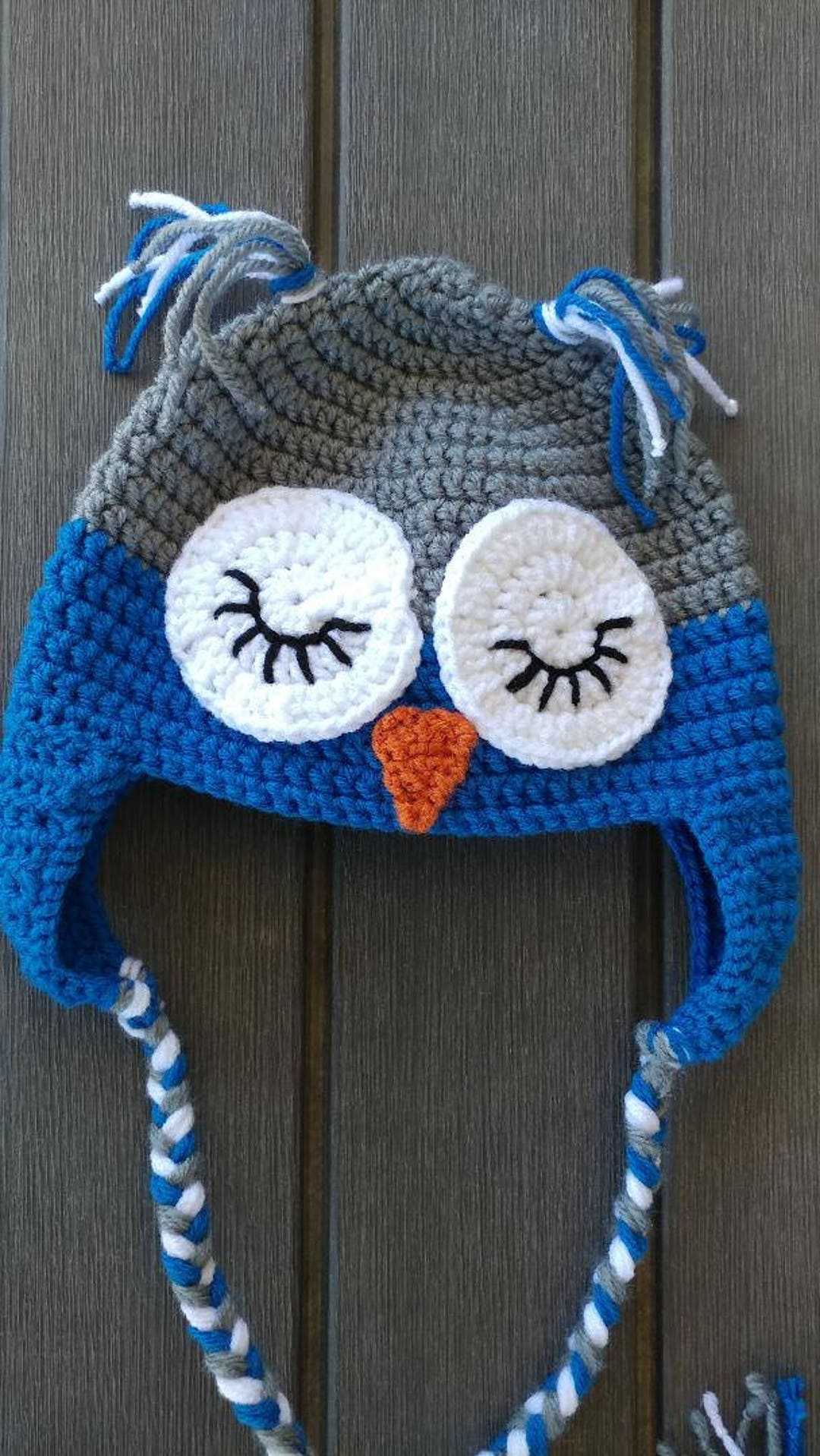 Owl Crochet Hat Pattern, Beanie, Crochet, Owl, Sleepy Owl, Animal ...