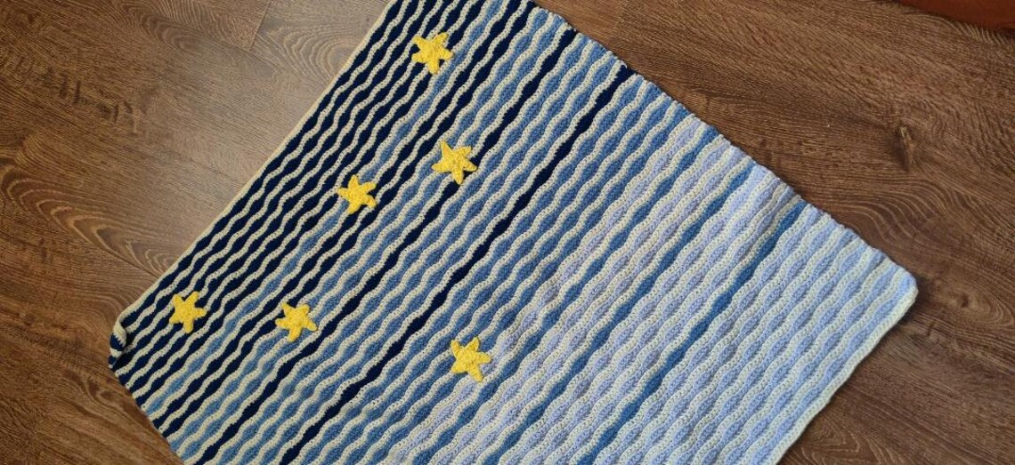 Star Blanket, Crochet, Night, Night Sky, Baby Blanket - Etsy