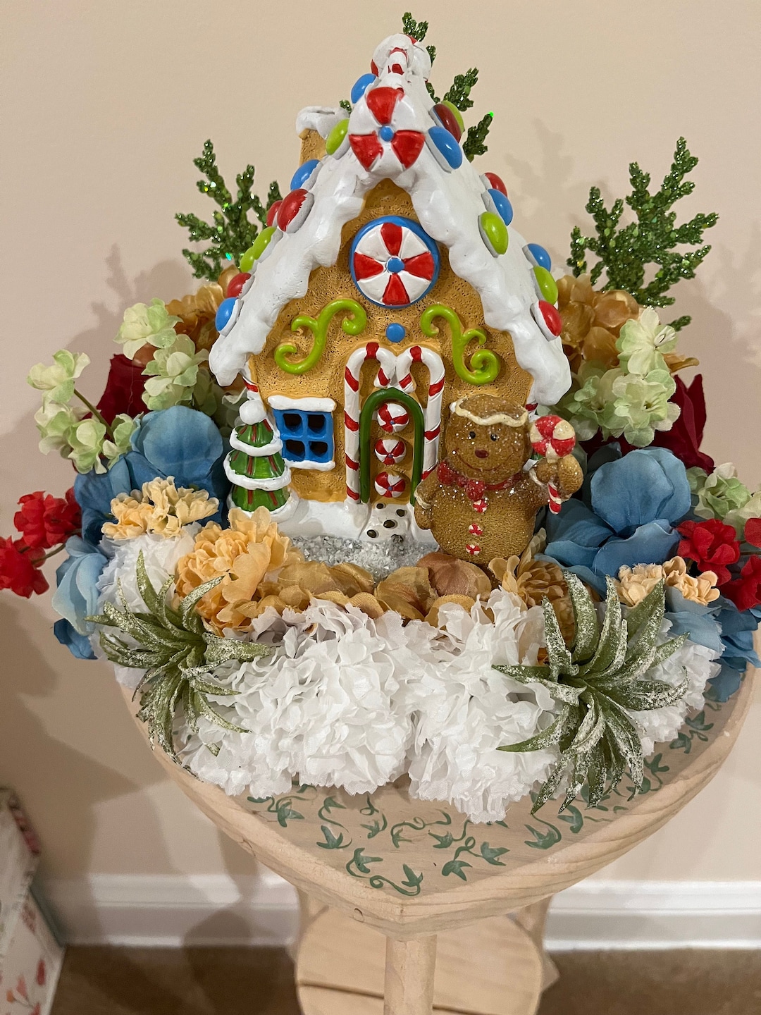 Gingerbread House Arrangement - Etsy
