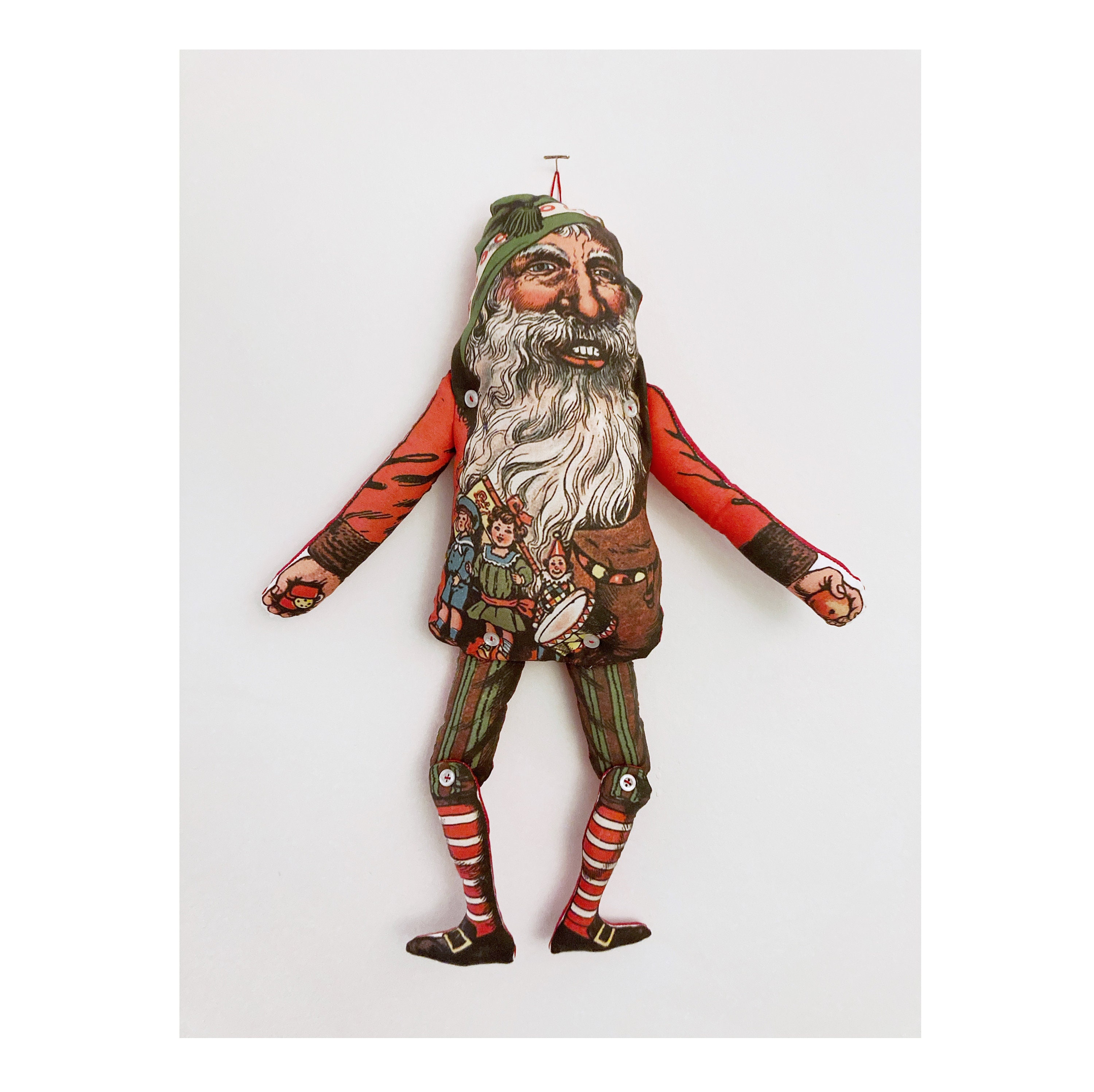 Father Christmas! Papa Noel! Santa Claus! - Antique Vintage Lithograph ...