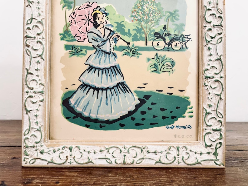 Vintage 1950's Robert Meredith Framed Print / Edward Gross | Etsy