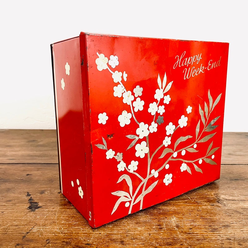 Floral Tin Box - Etsy