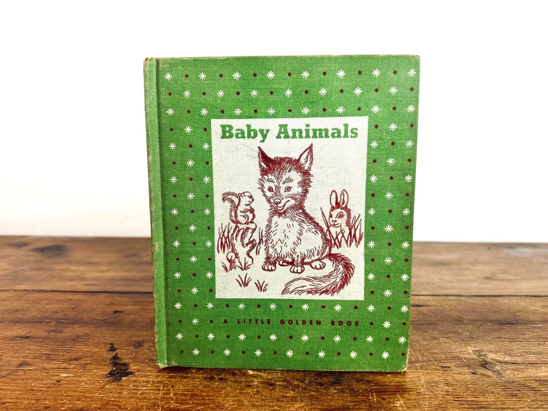 Vintage 1956 Little Golden Book baby Animals by Garth Williams / Simon ...