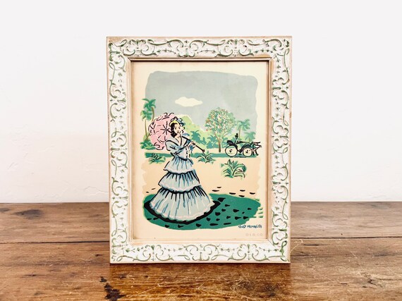 Vintage 1950's Robert Meredith Framed Print / Edward Gross | Etsy