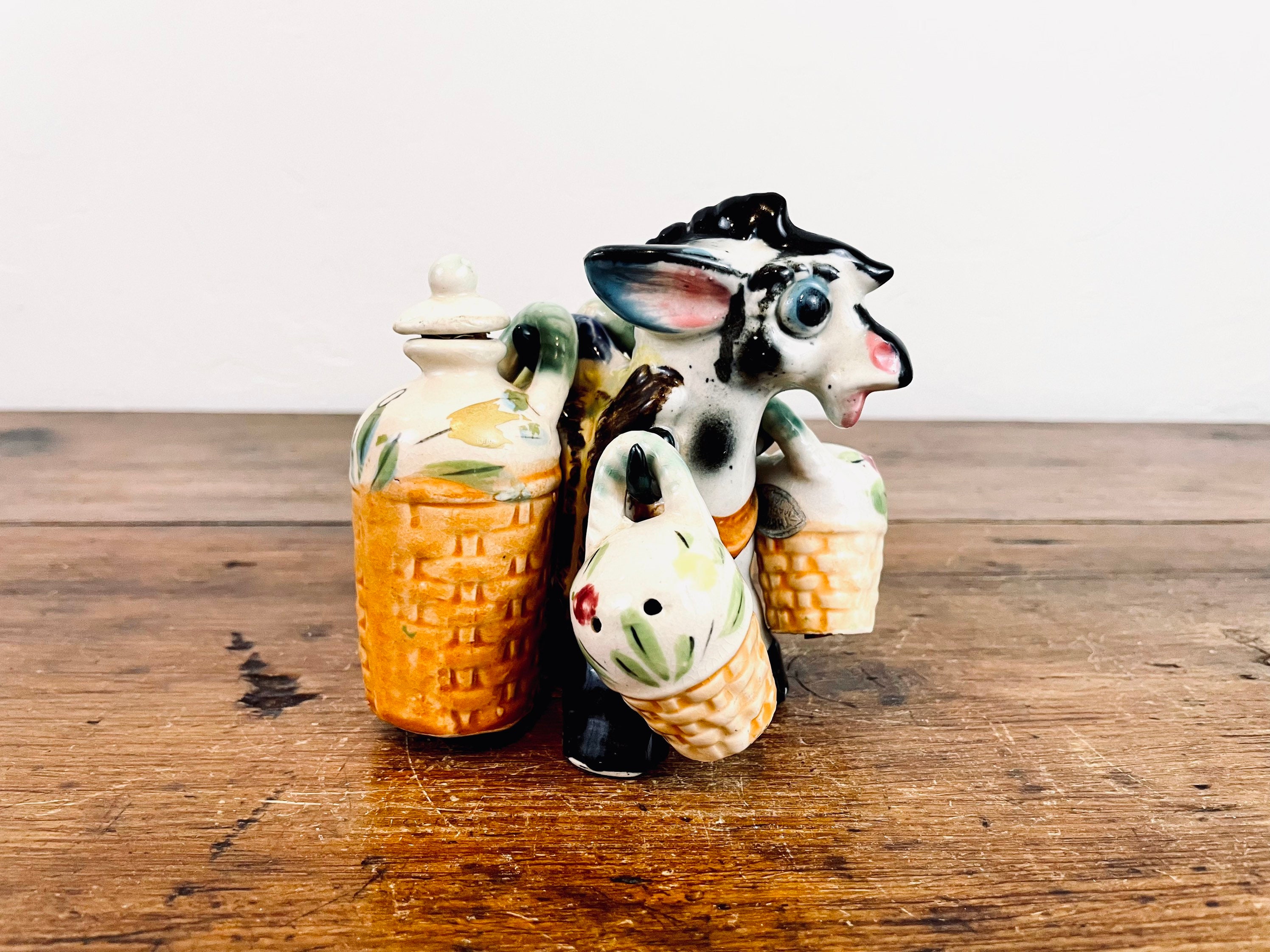 Vintage Thrifco Japan Donkey Condiment Set / Salt and Pepper - Etsy