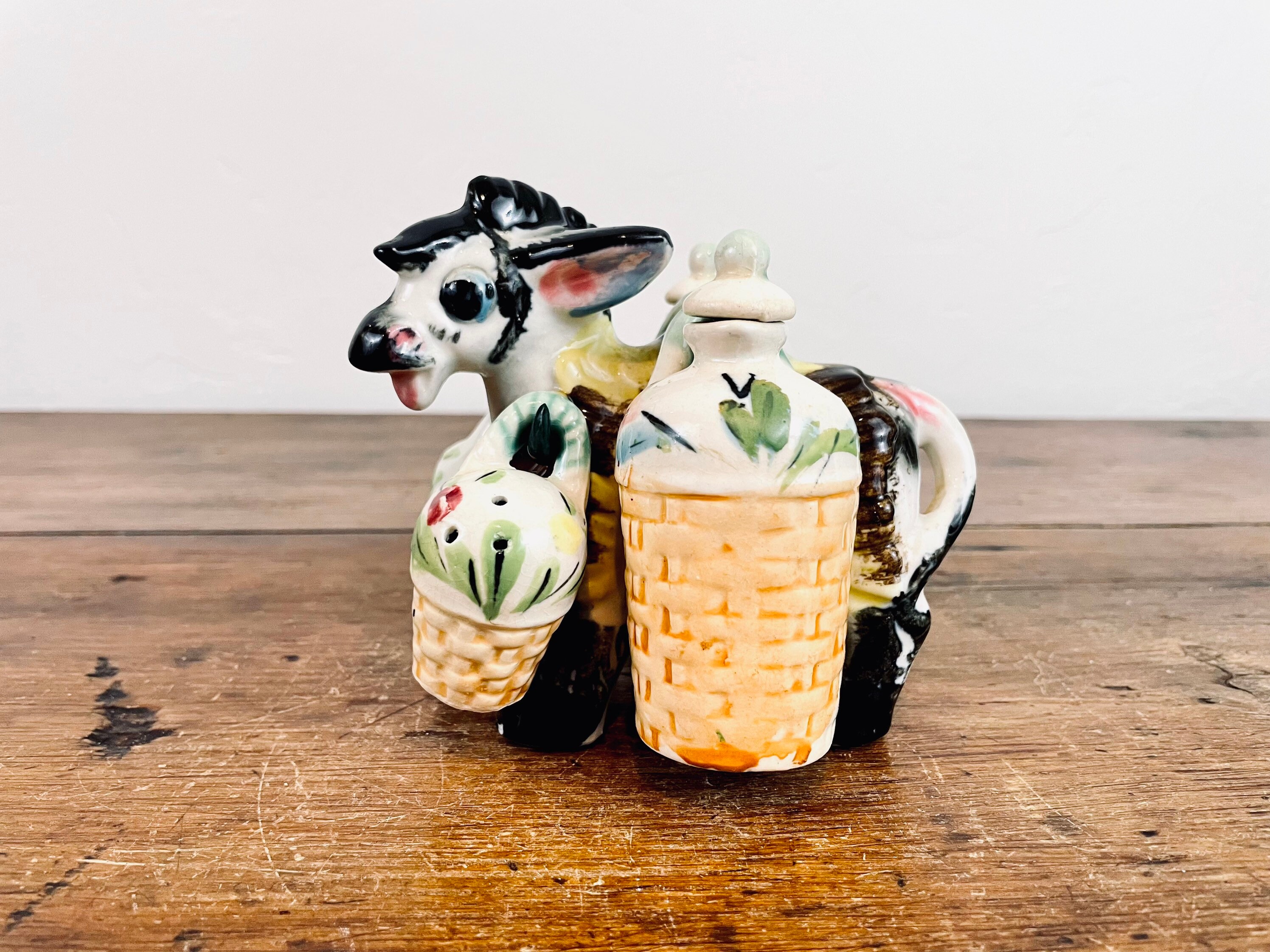 Vintage Thrifco Japan Donkey Condiment Set / Salt and Pepper - Etsy