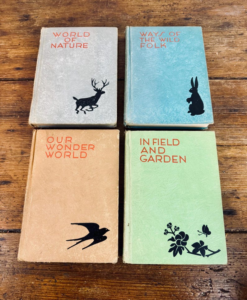 Vintage 1935 the Nature Science Series Book Set / Animal Bird ...