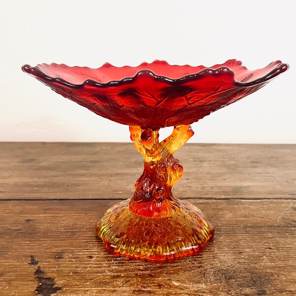 Amberina Candy Dish - Etsy