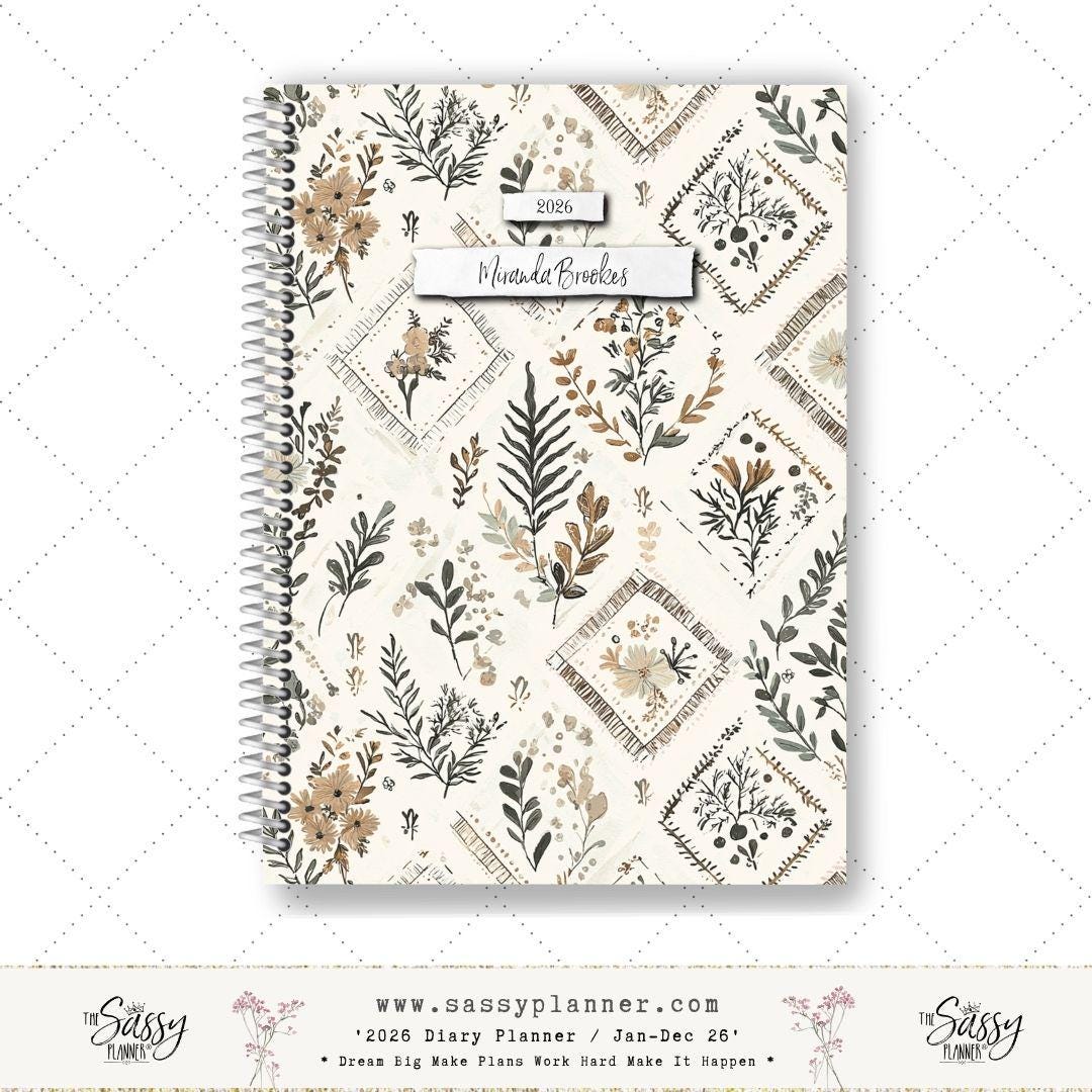 Personalised Planner, 2026 Diary, 2026 Agenda, Full Colour, Week to ...