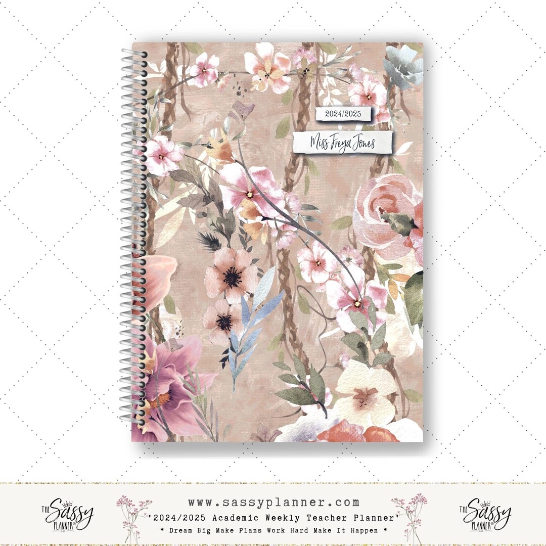 Personalised Teacher Planner, 2024/2025 Diary, Lesson Planner, Academic ...