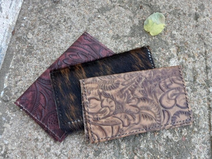 Embossed Leather Checkbook Cover - Etsy