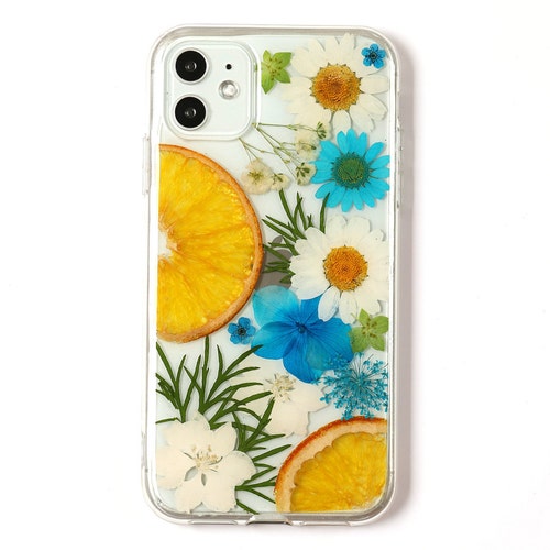 Handmade Real Dried Pressed Flower Phone Case Iphone Se 7 8 - Etsy