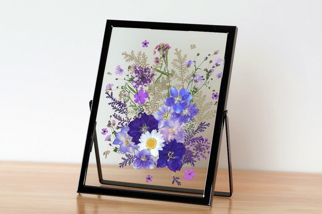Pressed Flower Frame Metal Glass Floating Picture Frame Pressed Flower ...