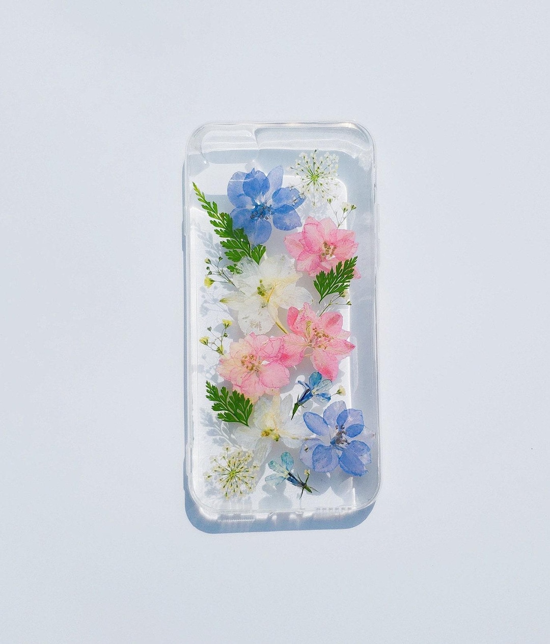 Handmade Dried Pressed Flower Phone Case, iPhone 15 14 13 12 11 Pro Max ...