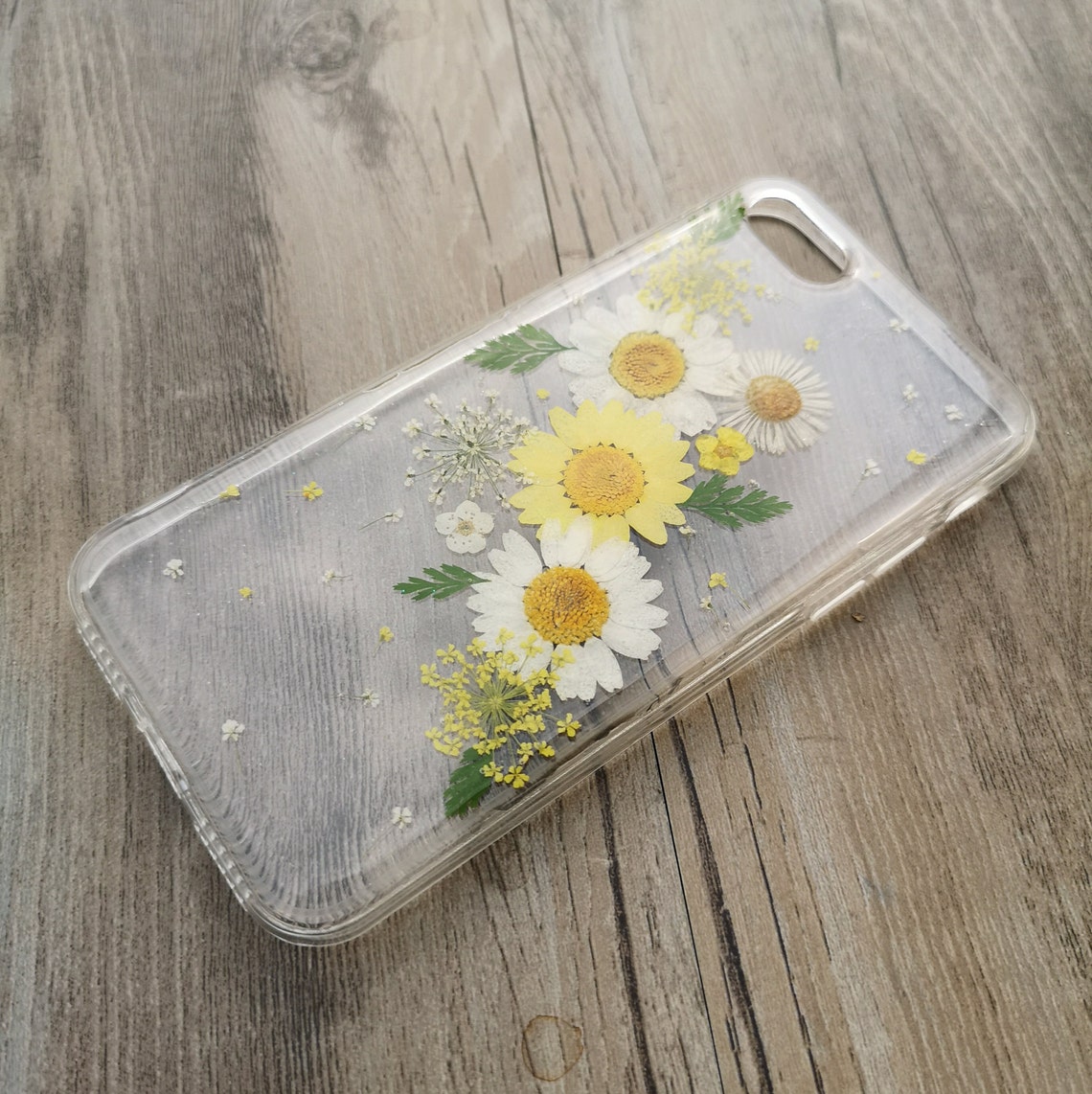 Pressed Dried Flower Daisy Phone Case Iphone 14 13 Pro Max 12 - Etsy