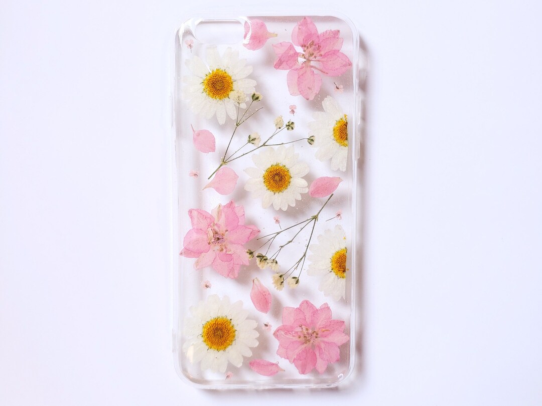 Pressed Flower Phone Case, iPhone Se 7 8 X Xr Xs 11 12 13 14 15 Pro Max ...