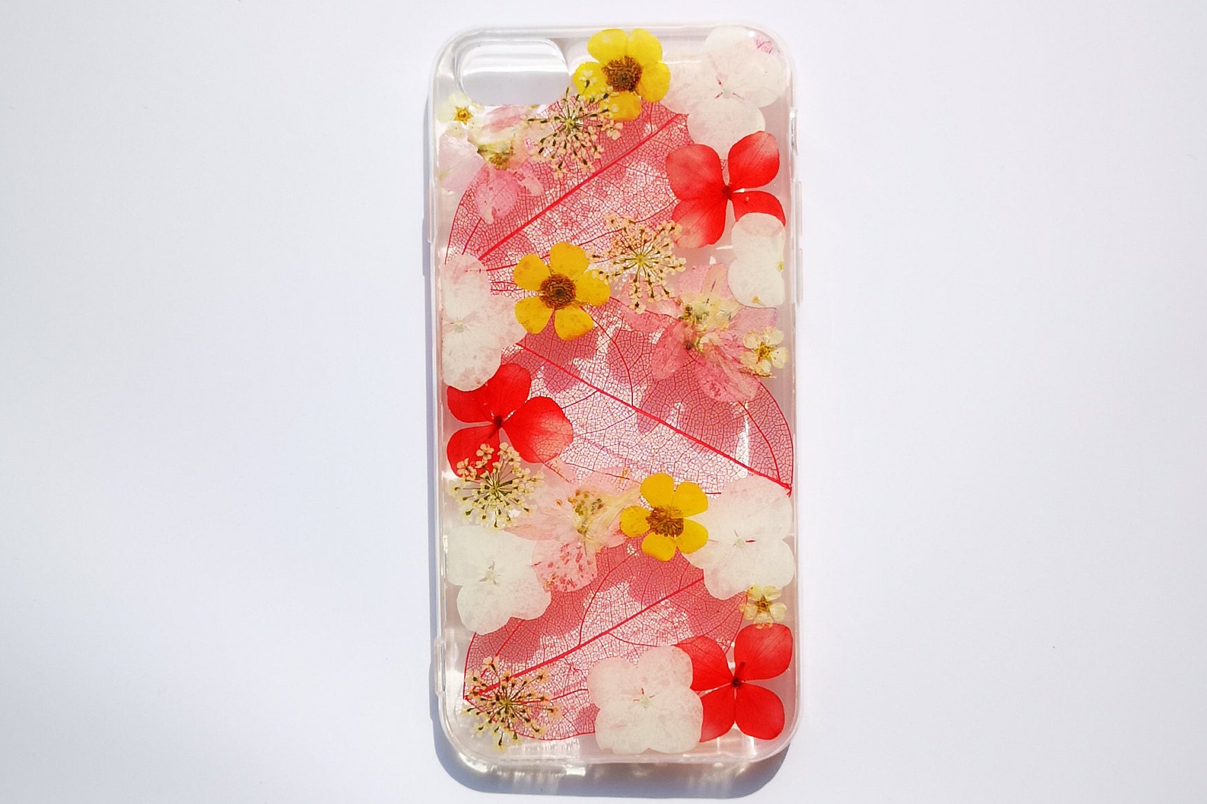 Handmade Real Dried Pressed Flower Phone Case Iphone 11 12 13 - Etsy