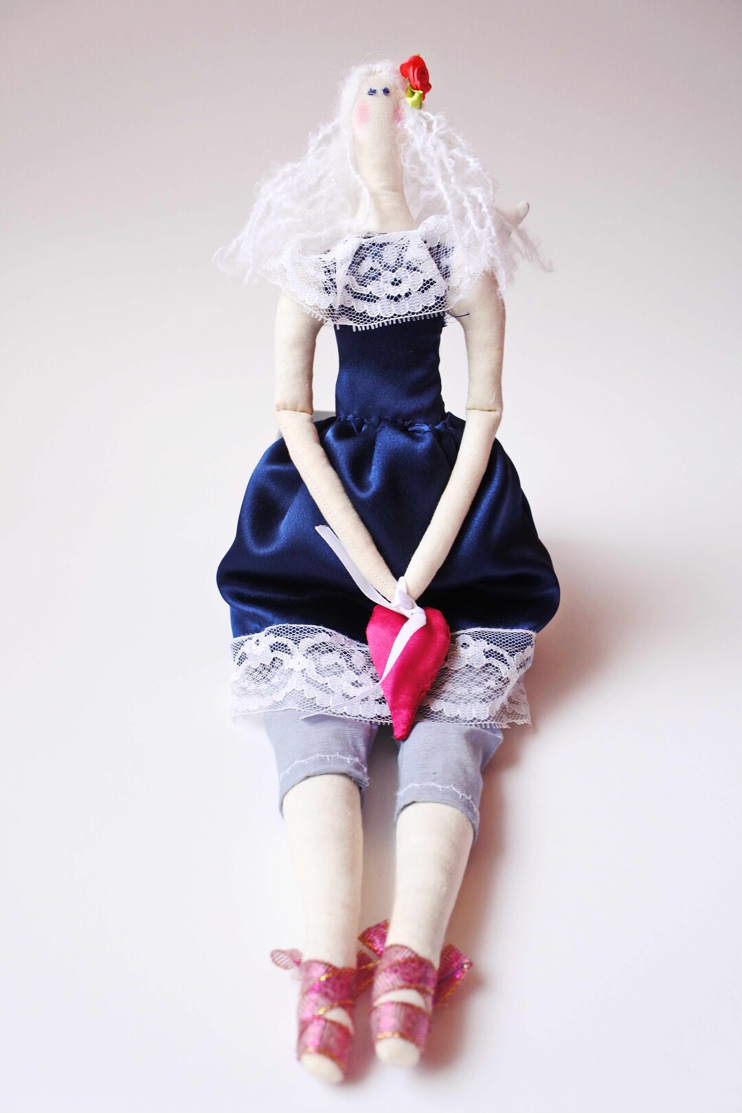 Tilda Doll, Rag Doll, Tilda, Interior Doll, Curly Doll, Handmade Doll ...