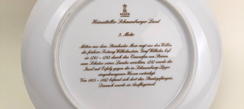 Kaiser Germany Porcelain Collectible Plate Motiv Exclusive - Etsy