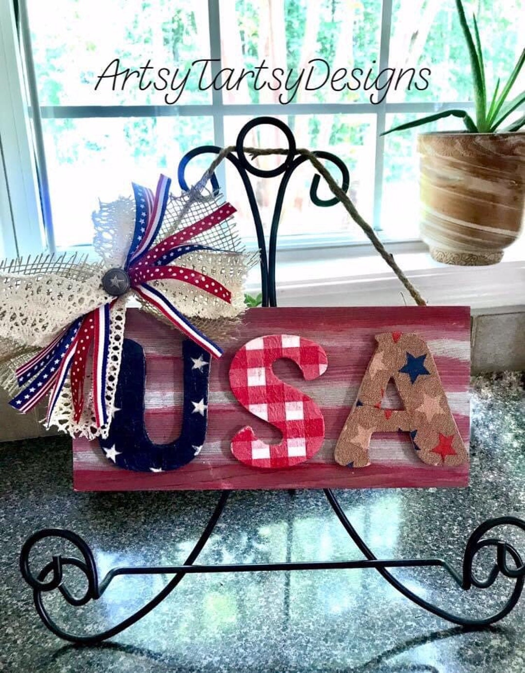Patriotic Sign Craft Kit, 4th July Craft Kit, USA Crafts - Etsy