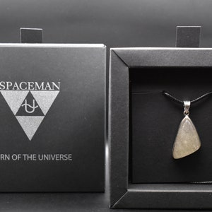 Libyan Desert Glass Pendant Eastern Sahara Tektite , Silver Frame ...