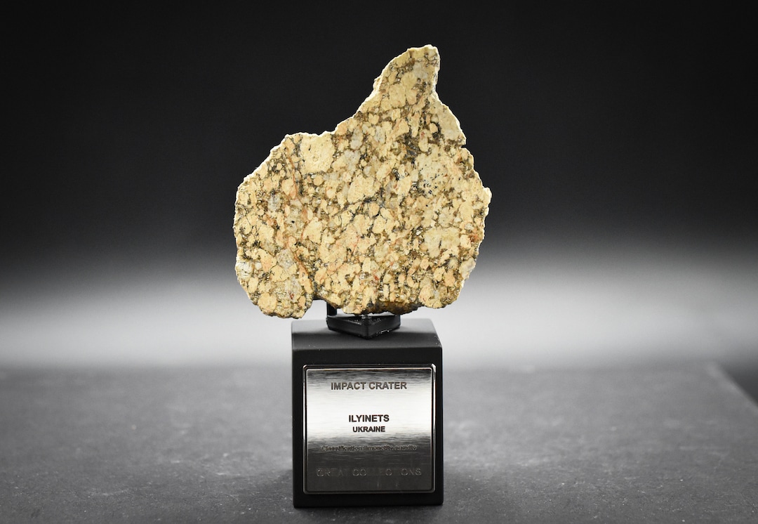 Ilyinets Crater Impactite Breccia, Ukraine Meteorite Specimen (48.30g ...
