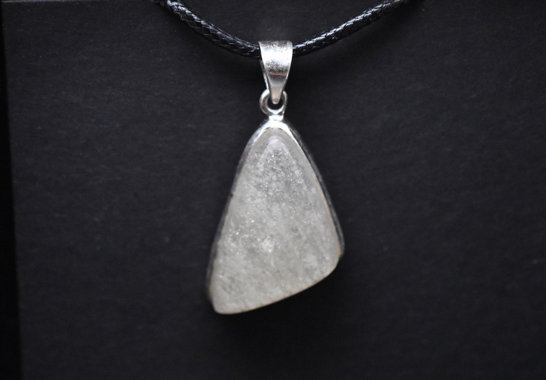 Libyan Desert Glass Pendant Eastern Sahara Tektite , Silver Frame ...