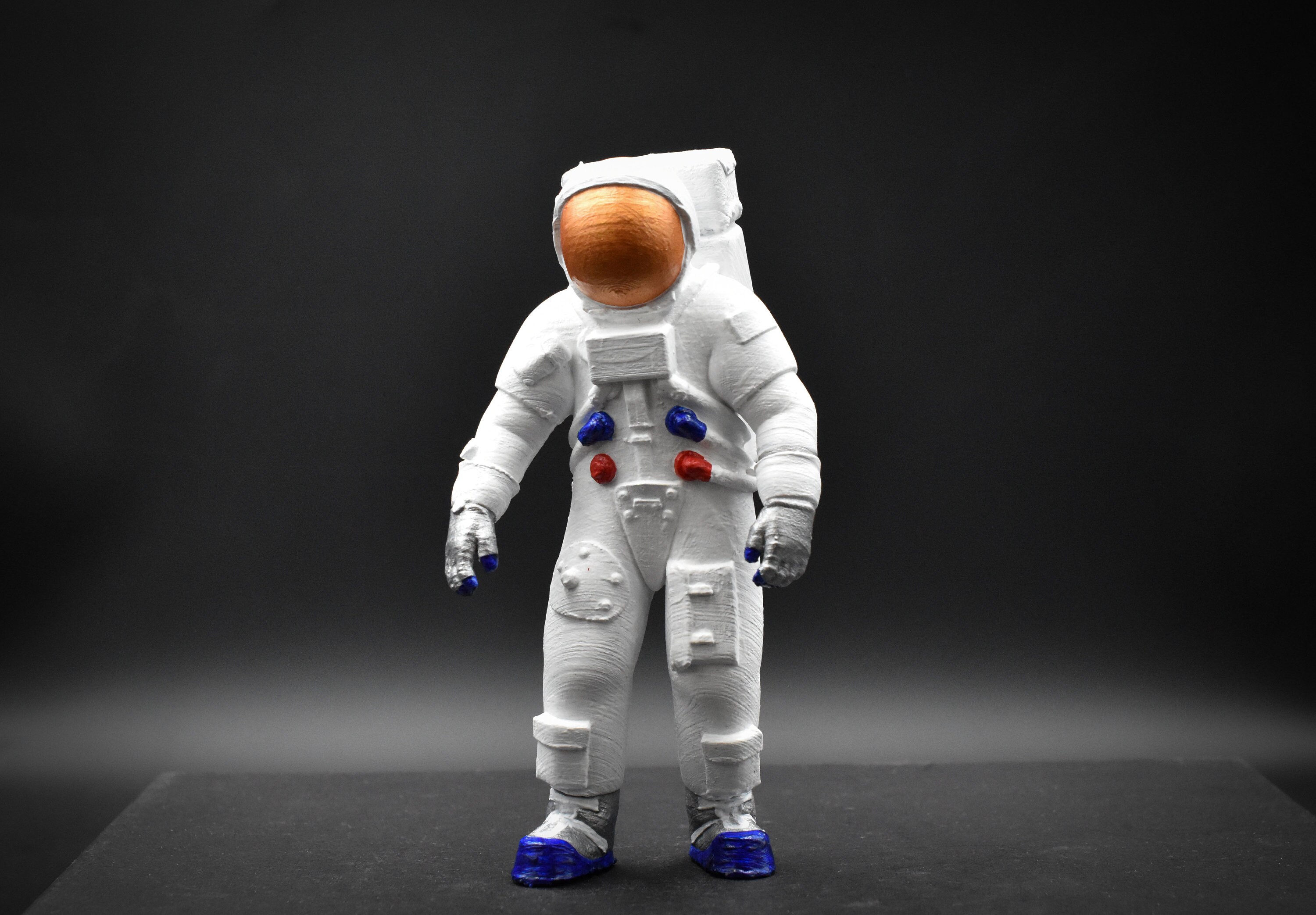 3D Astronaut figure spaceman Acrylic hand painted 3d | Etsy