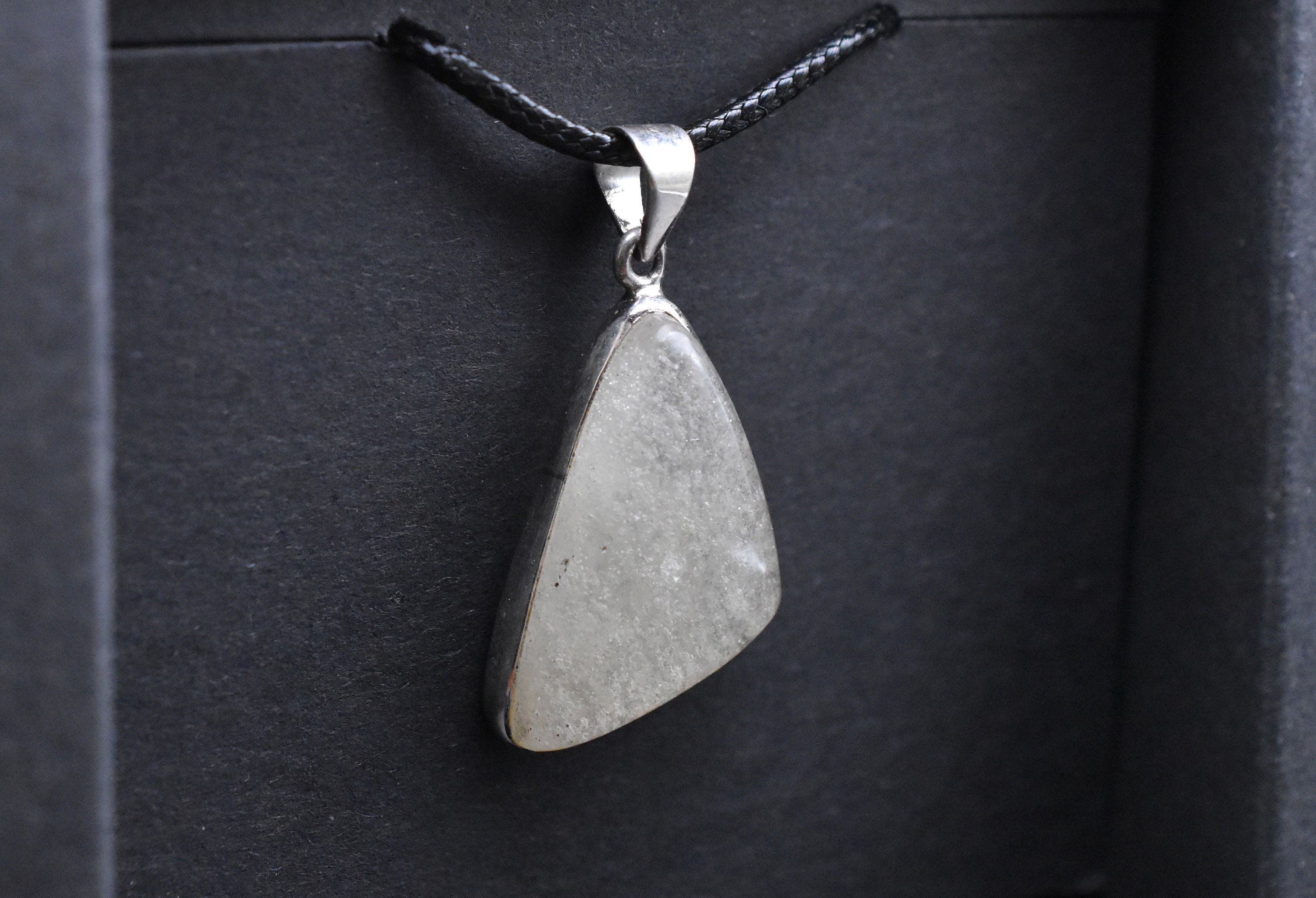 Libyan Desert Glass Pendant Eastern Sahara Tektite , Silver Frame ...