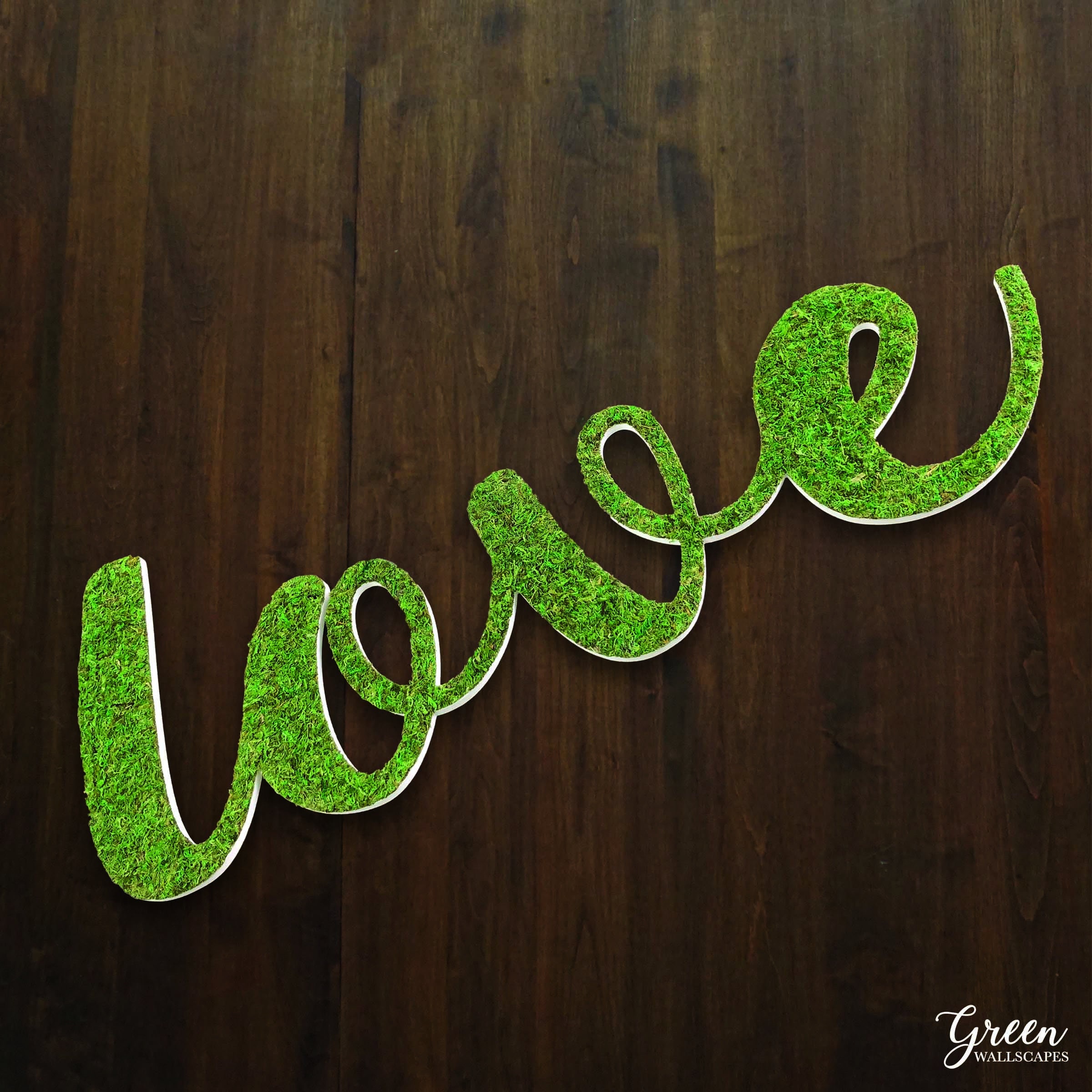 Custom Moss Letters Green Wallscapes - Etsy