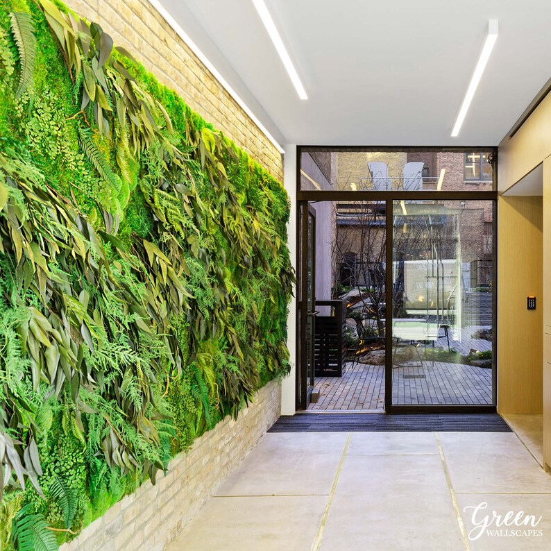 Custom Botanica Wall | Green Wallscapes | Botanica Wall | Moss and Fern ...