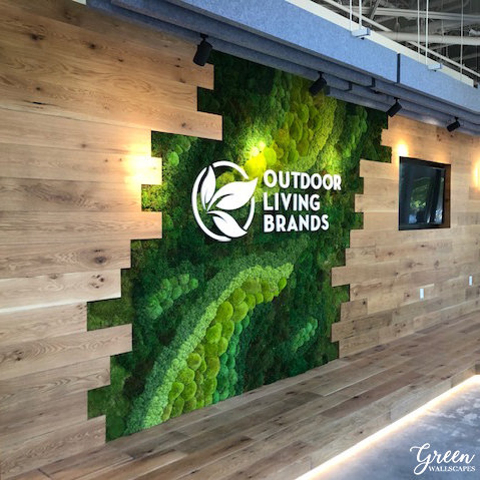 Custom Mixed Moss Green Wall - Preserved Moss | Green Wallscapes - Etsy