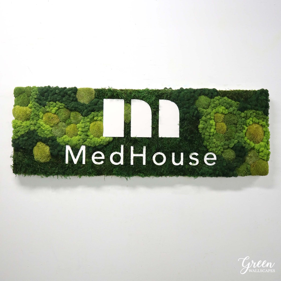 Custom Moss Logo for Spa Green Wallscapes Moss Logo - Etsy