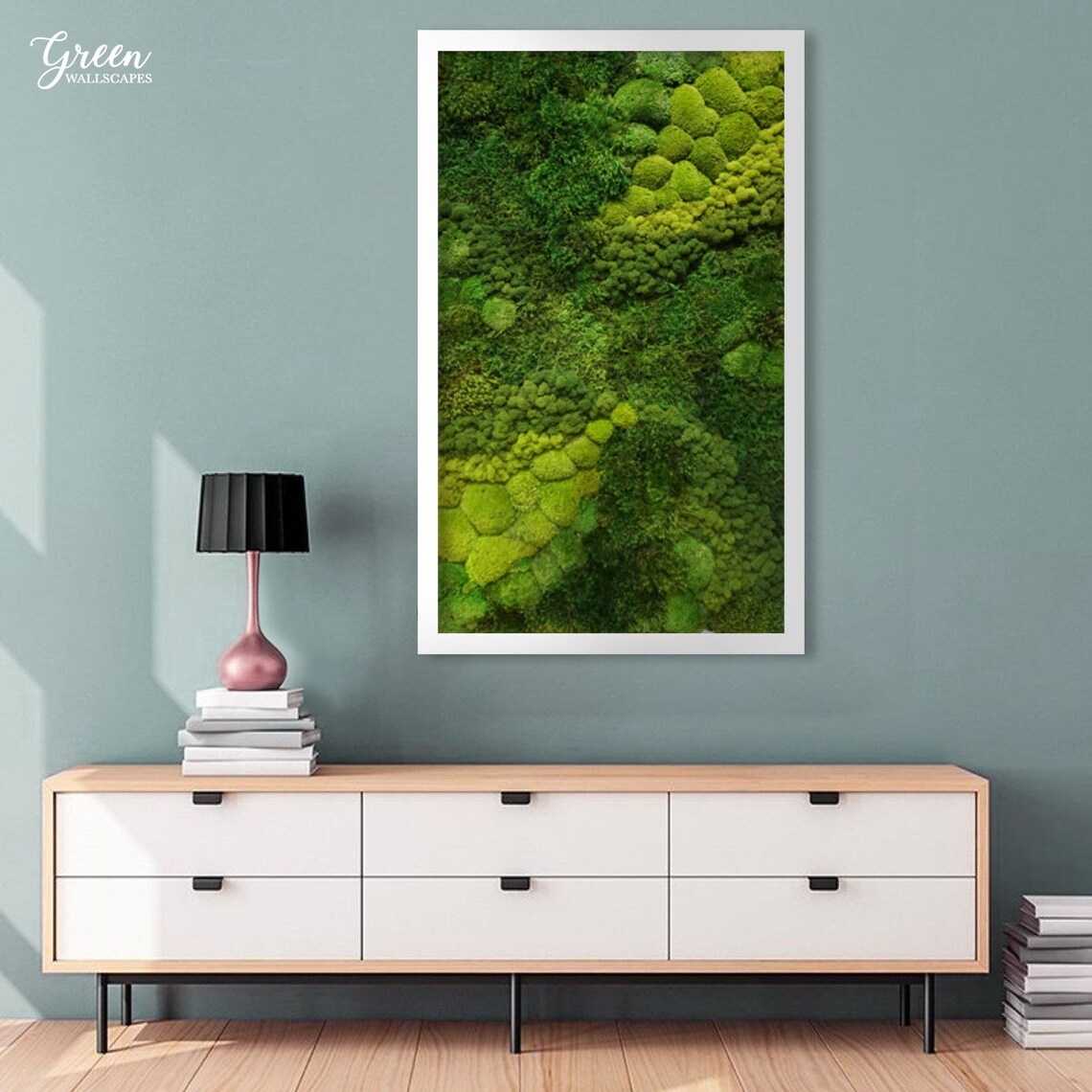 Custom Moss Art for Your Home Green Wallscapes Moss Art - Etsy