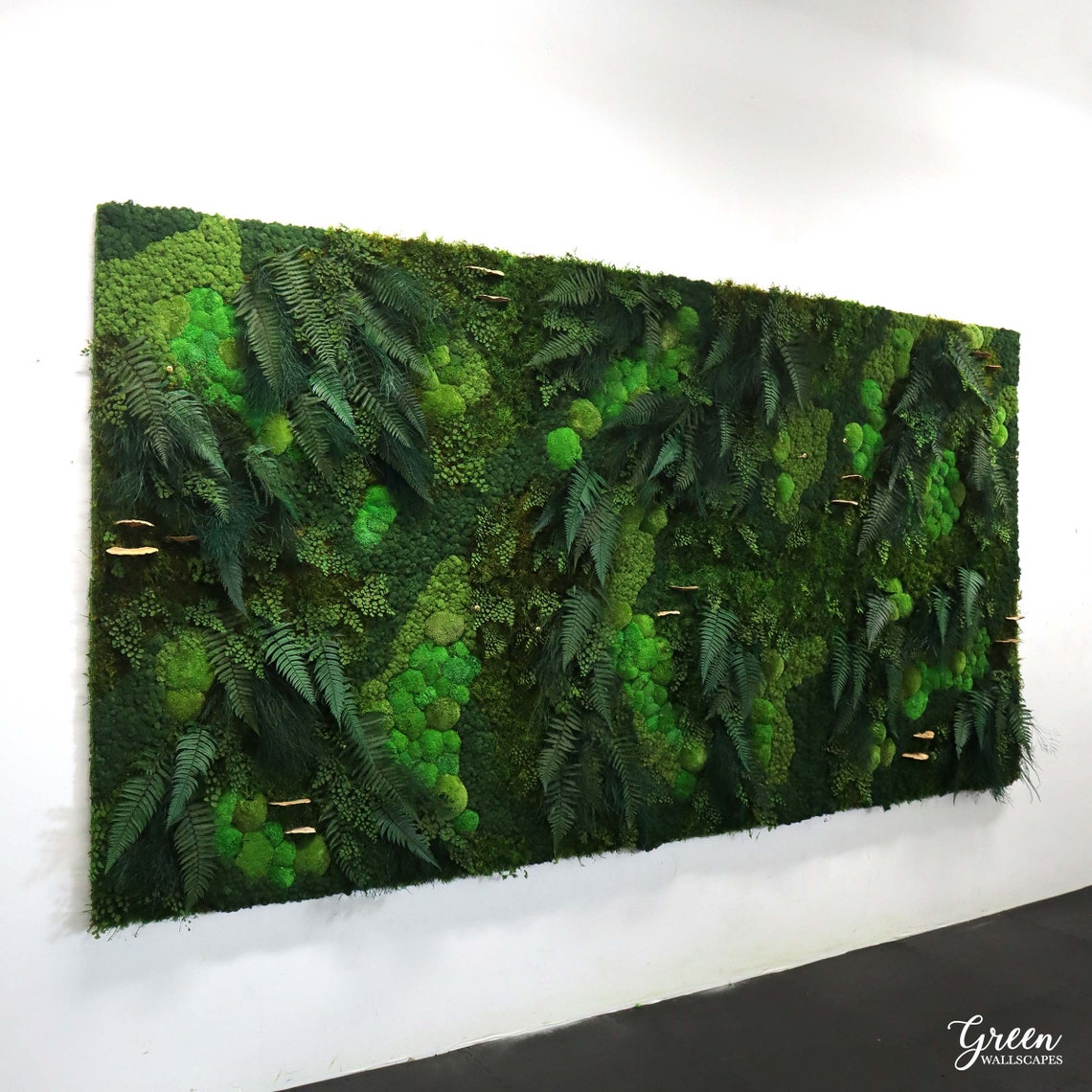 Custom Botanica Wall Green Wallscapes Botanica Wall Moss and Fern Wall ...