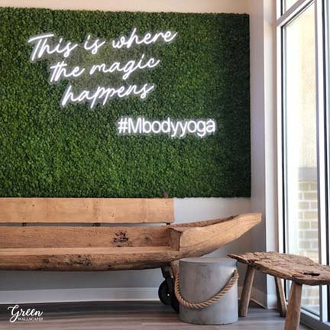 Custom Reindeer Moss Wall | Green Wallscapes | Reindeer Moss Wall ...