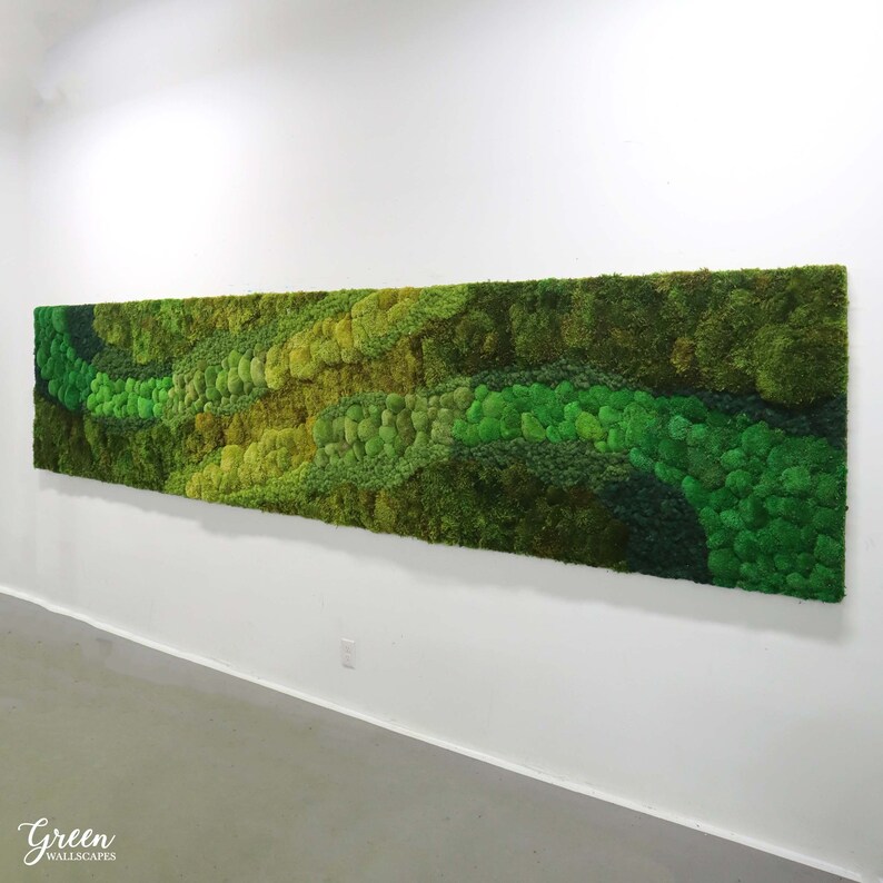 Custom Mixed Moss Green Wall - Preserved Moss | Green Wallscapes - Etsy
