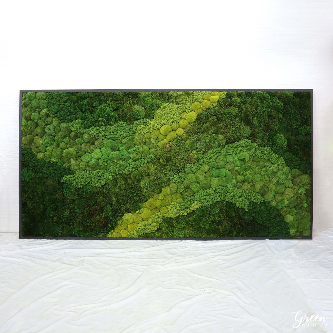 Mixed Moss Wall Art: Green Wallscapes Organic Decor - Etsy