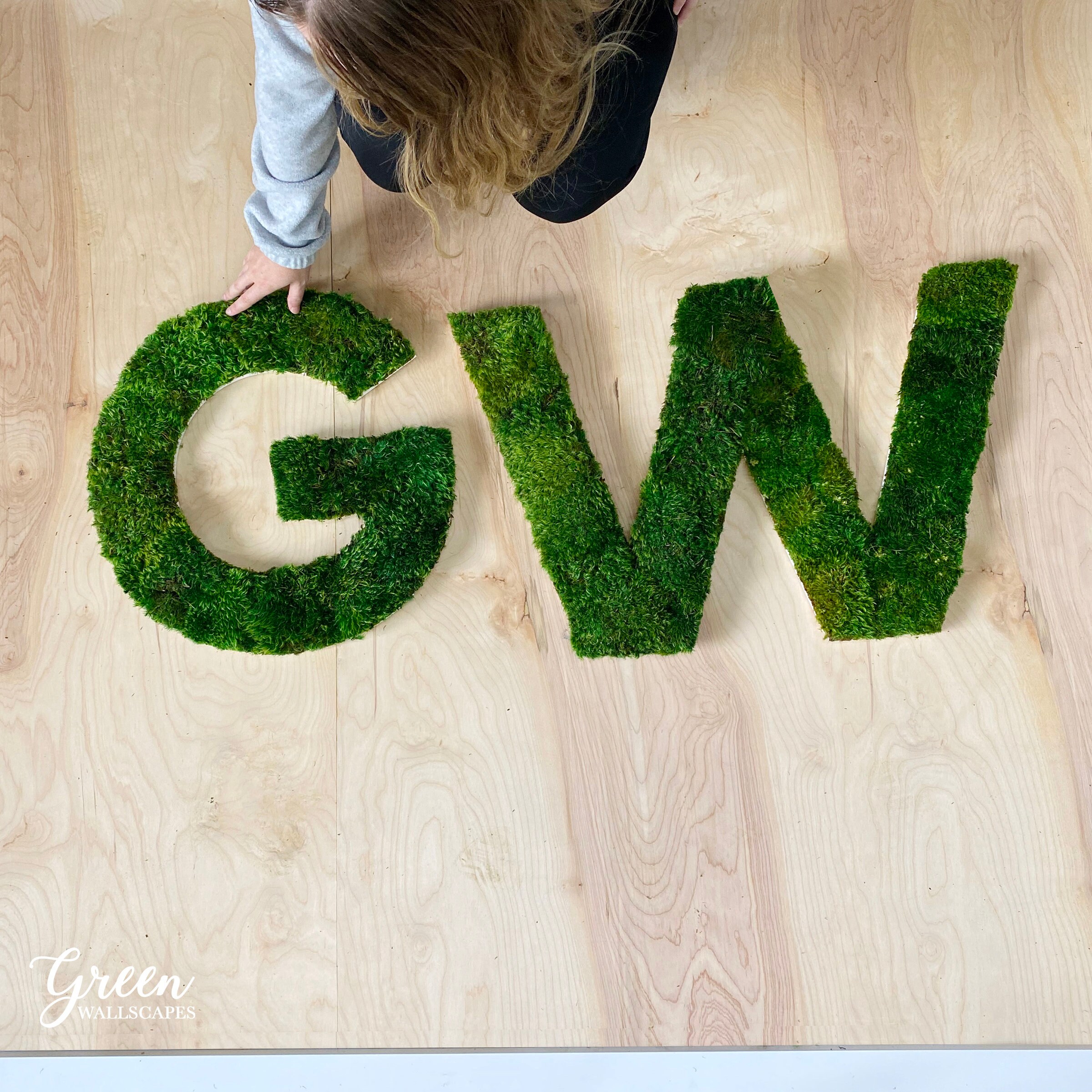 Moss Lettering | Green Wallscapes | Mood Moss Lettering | Moss Letters ...