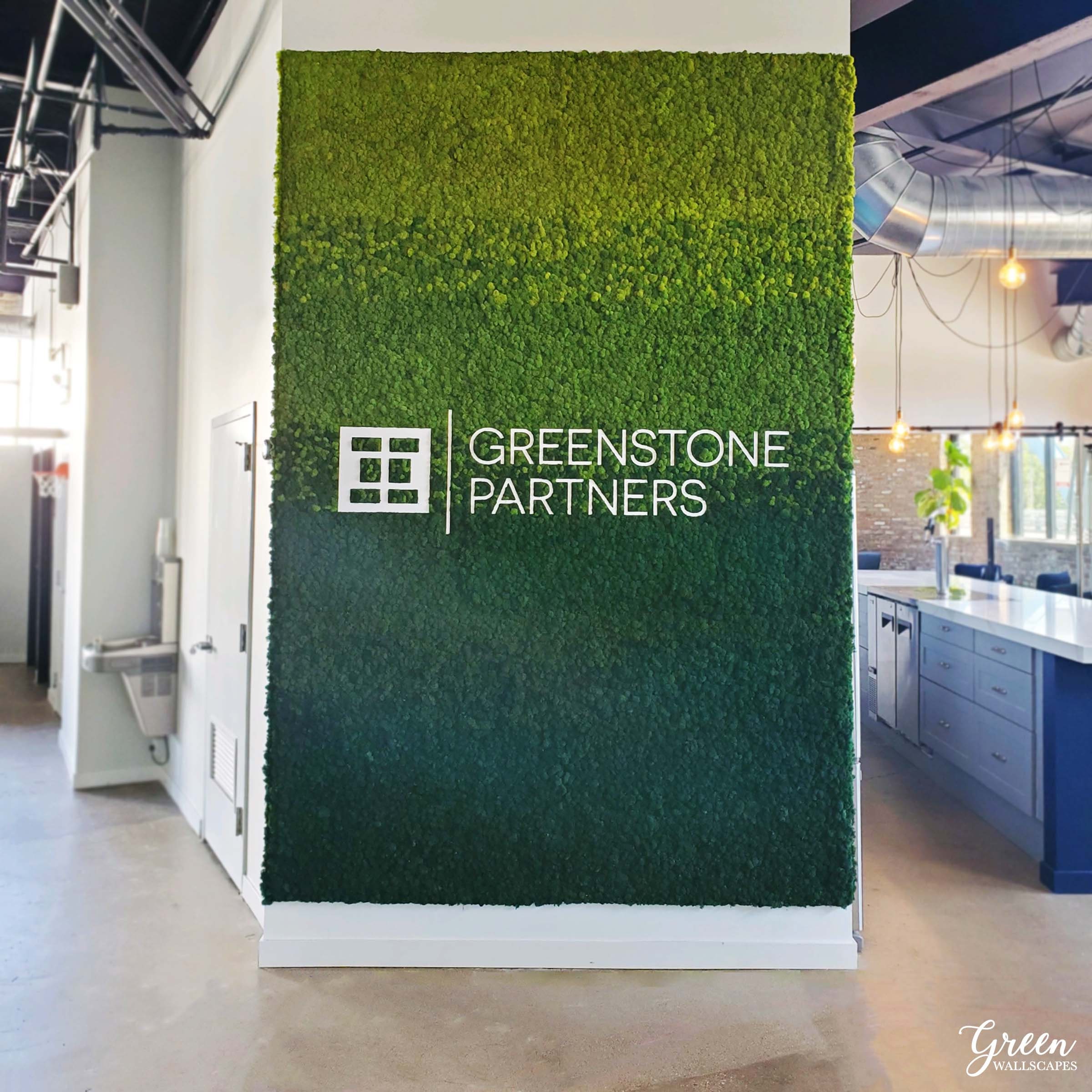 Logo Moss Wall | Moss Wall | Custom Moss Logo | Green Wall | Living ...