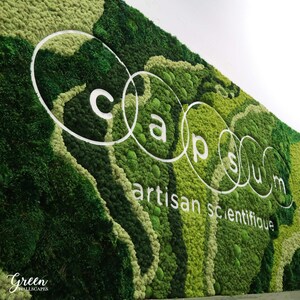 Logo Moss Wall | Moss Wall | Custom Moss Logo | Green Wall | Living ...