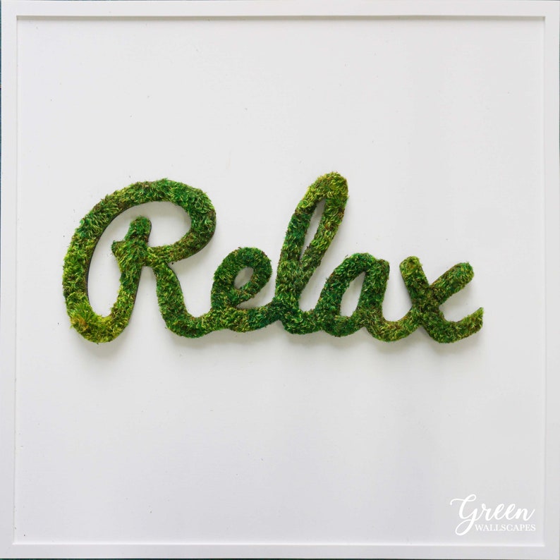Moss Lettering | Green Wallscapes | Mood Moss Lettering | Moss Letters ...