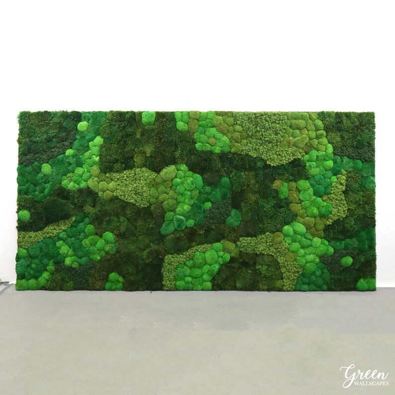 Custom Mixed Moss Green Wall - Preserved Moss | Green Wallscapes - Etsy