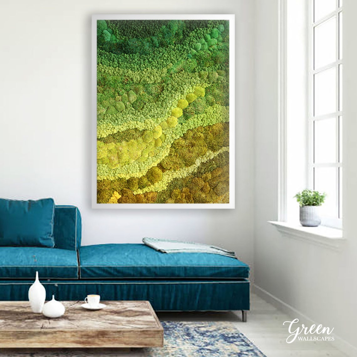 Custom Moss Art for Your Home Green Wallscapes Moss Art - Etsy