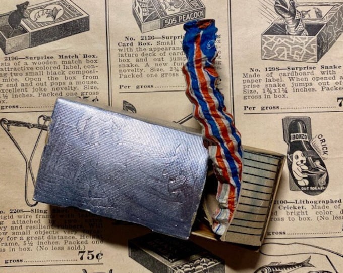 1930's Surprise Snake Jump-out Match Box Novelty Prank - Etsy