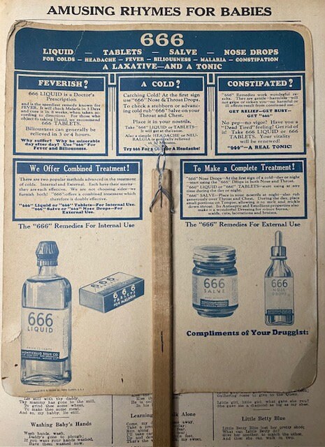 1930s 666 Liquid Salve Tablets Nose Drops Medicine Baby and Puppies ...