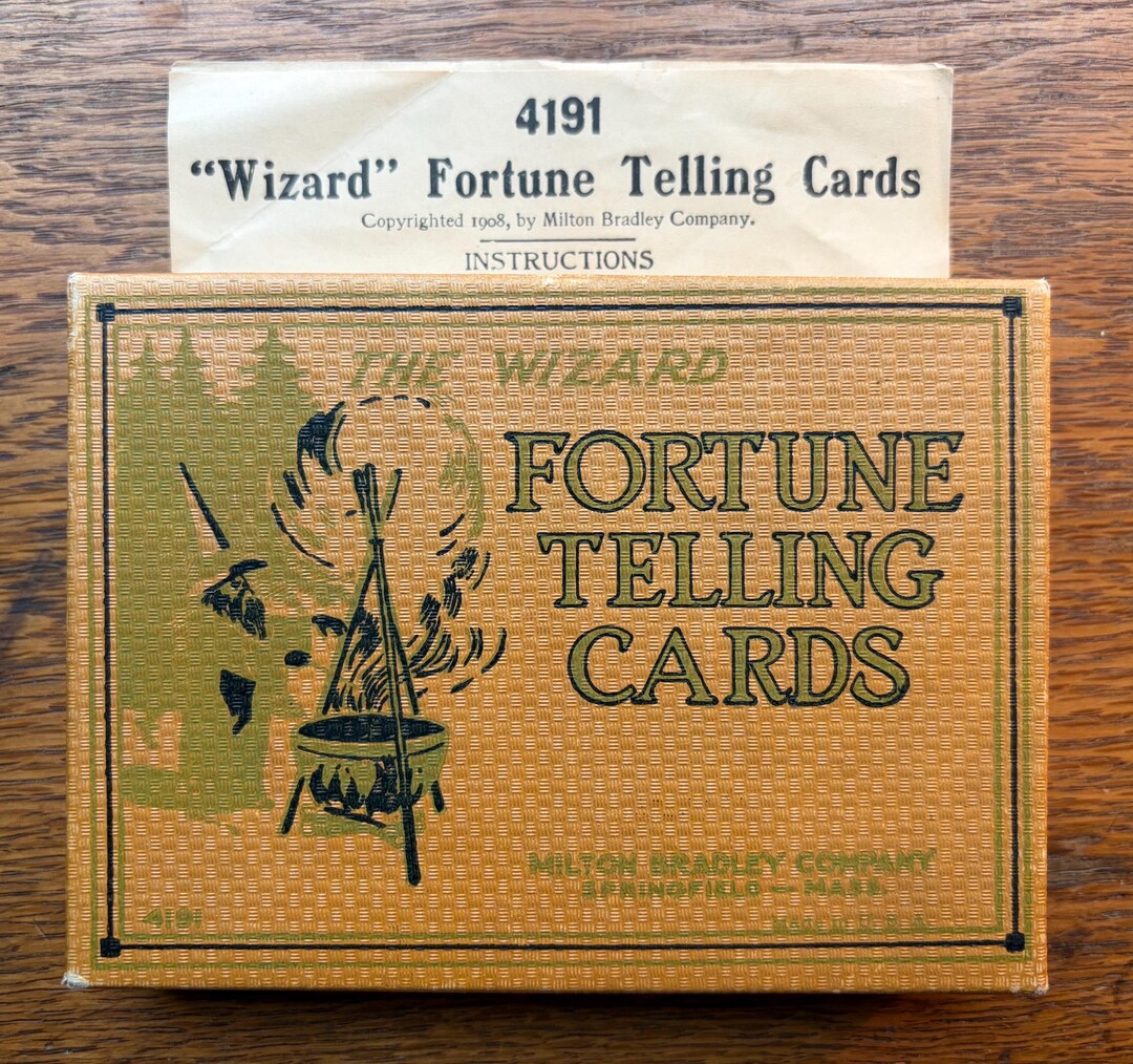 Digital Download Instructions 1908 Wizard Fortune Telling Cards by ...