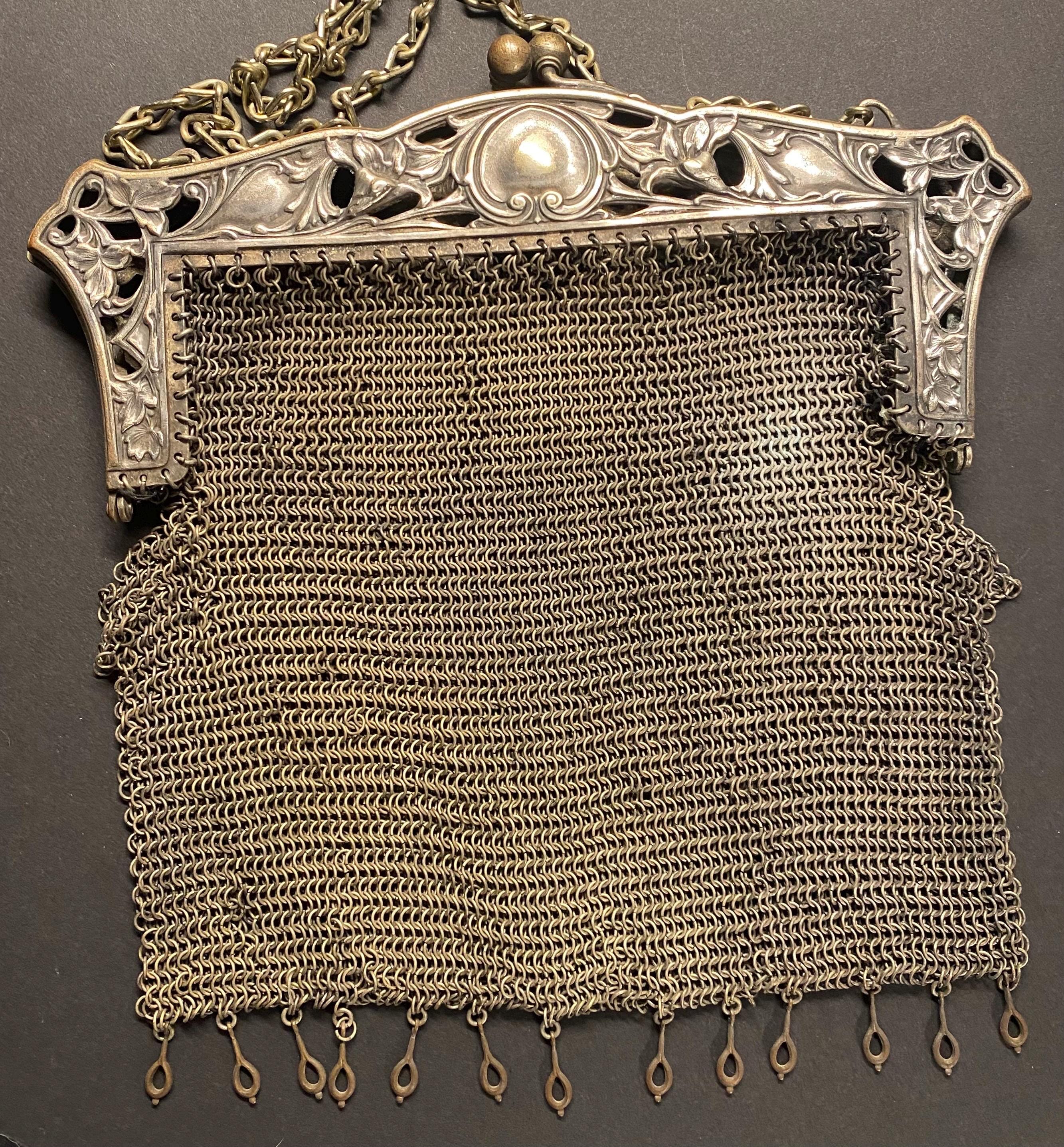 Antique Victorian German Silver Chainmail Handbag Purse - Etsy