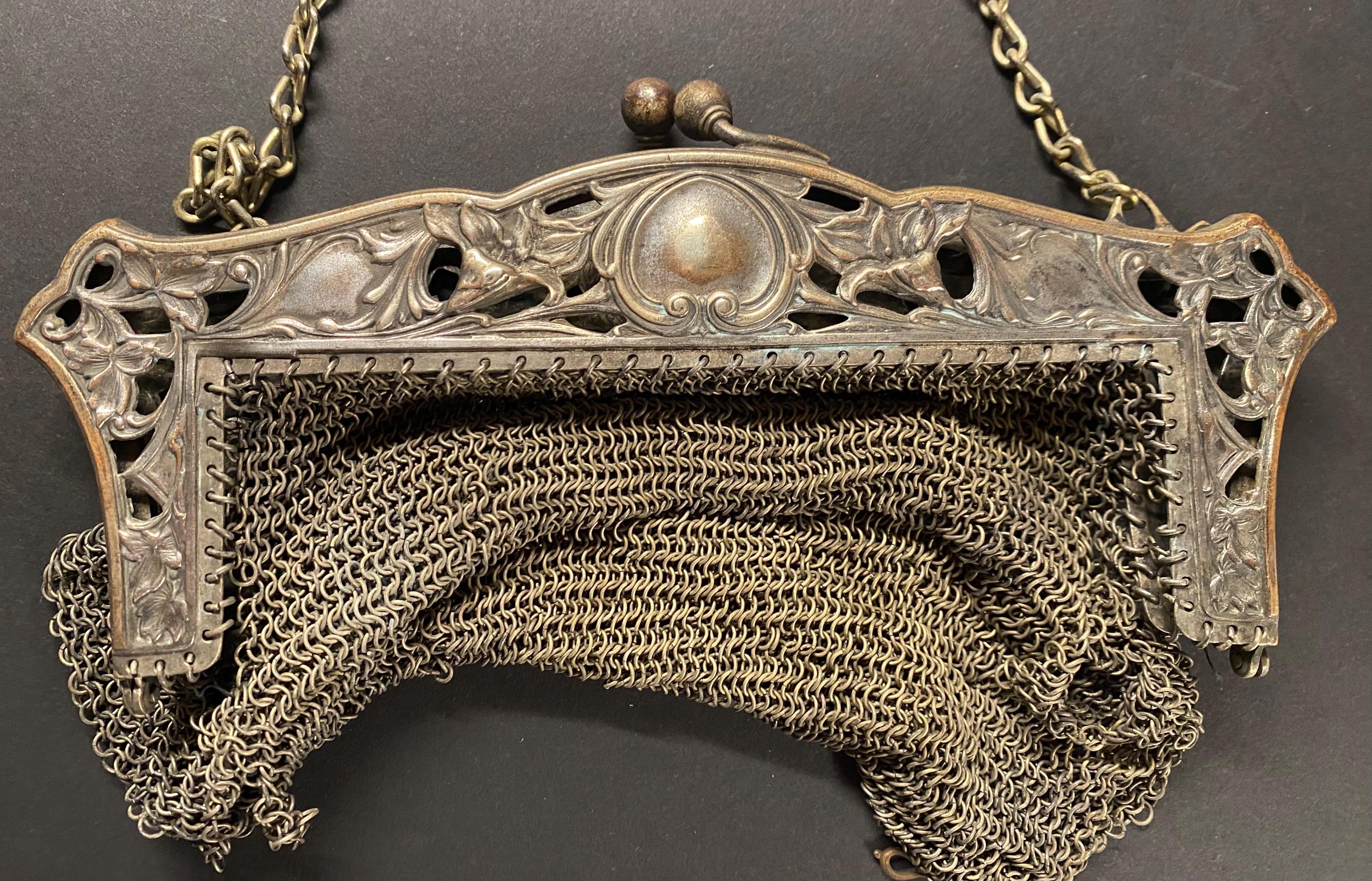 Antique Victorian German Silver Chainmail Handbag Purse - Etsy